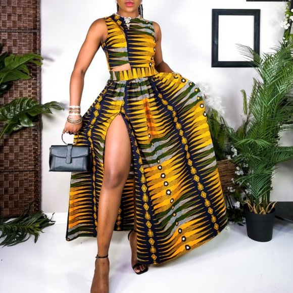 CHIMZI | Dresses | Jahzara Maxi Dress Womens Stretchy Dress In African ...
